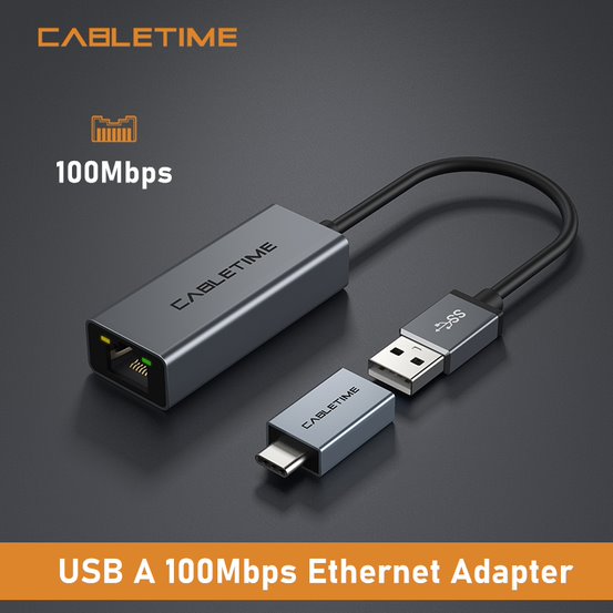 Network Cards & Adapters - CableTime CB50G USB 3.0 To Gigabit Ethernet ...