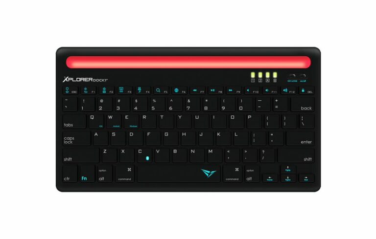 Alcatroz Xplorer Dock 1 Bluetooth Keyboard – Black/Red – Tech4u