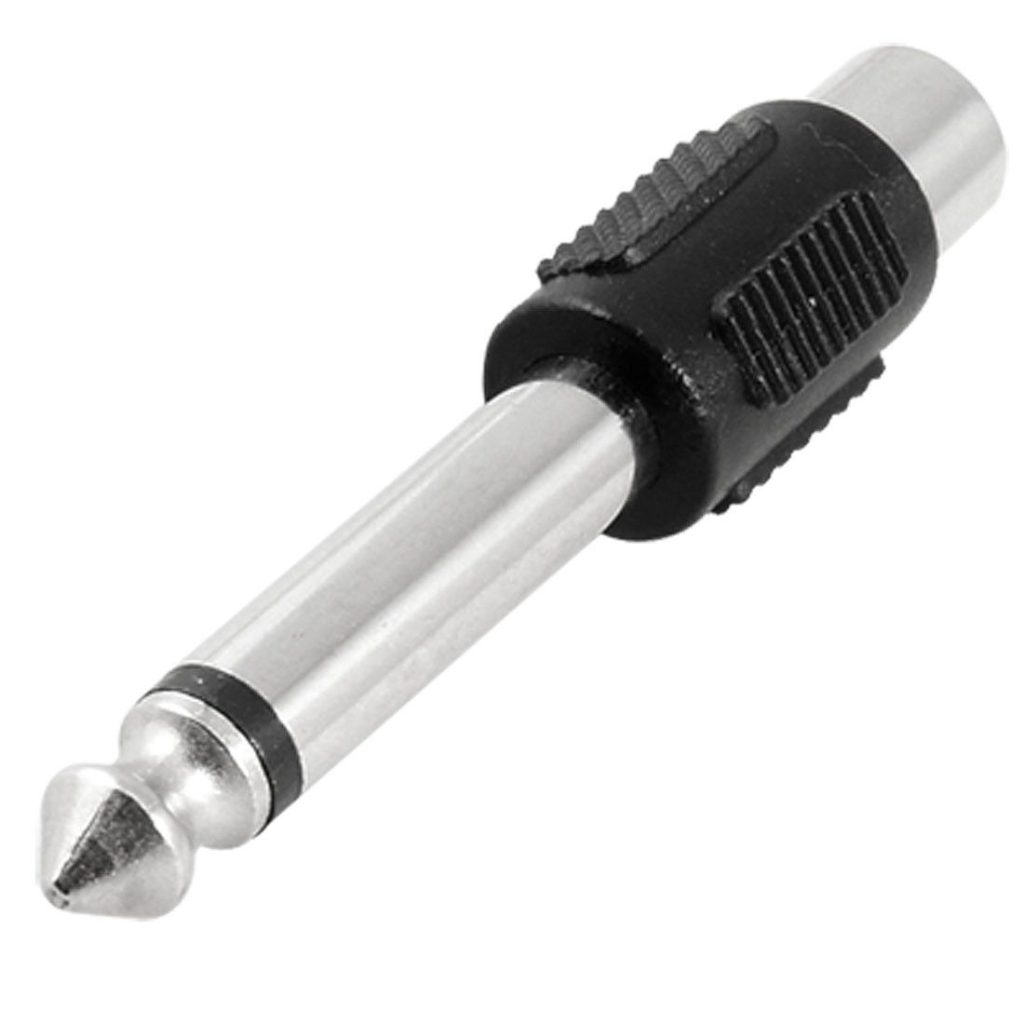 6.3mm Mono-RCA Female Adapter Plug – Tech4u