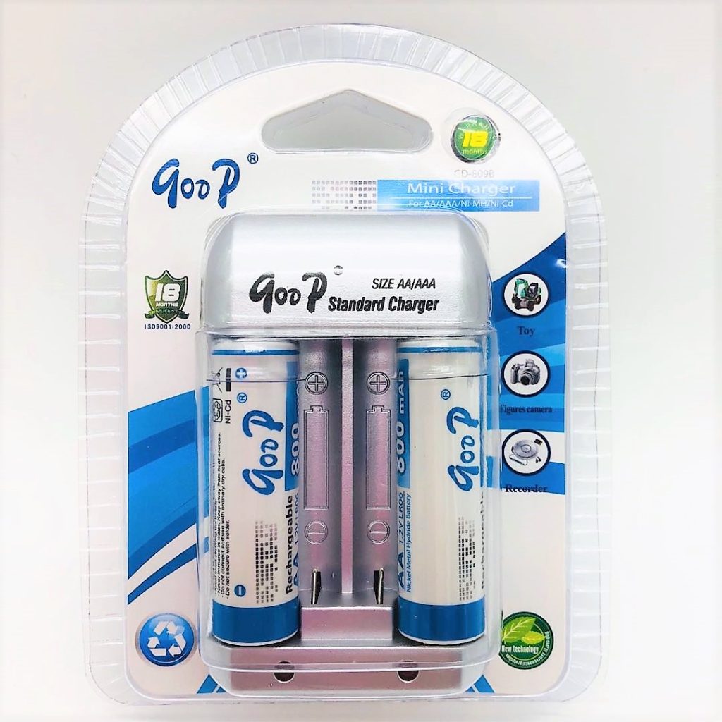 GOOP Multiple Power Charger W/AAx2 Battery – Tech4u