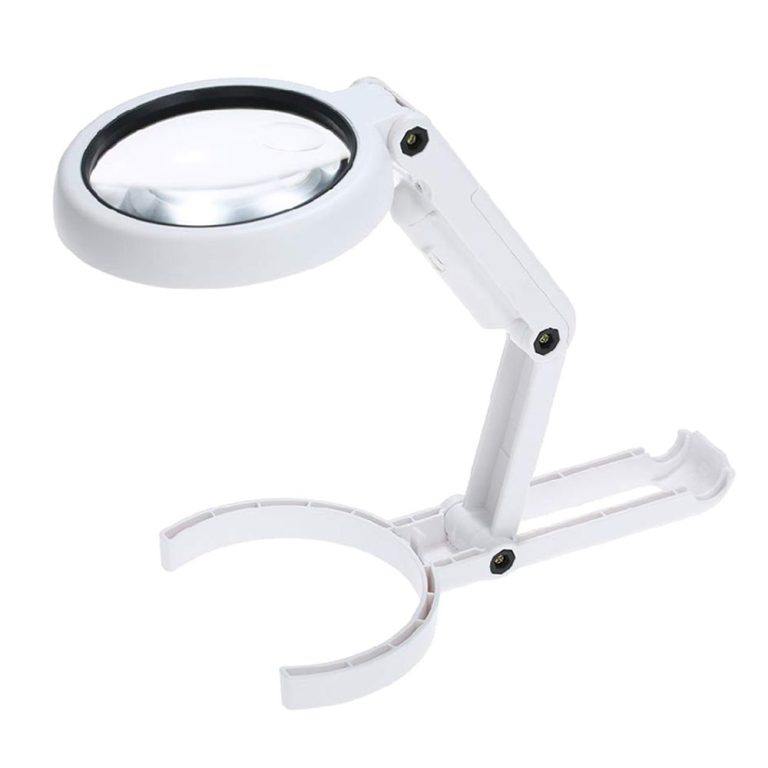 8 LED Dual-Circuit Desktop Handheld Folding Magnifier – Tech4u