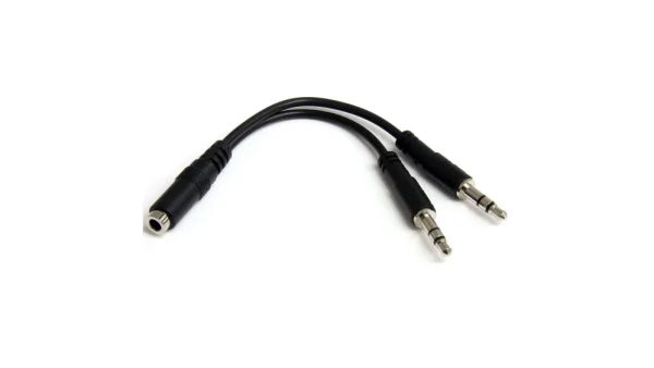 AUX Female – 2 AUX Male Cable – Tech4u